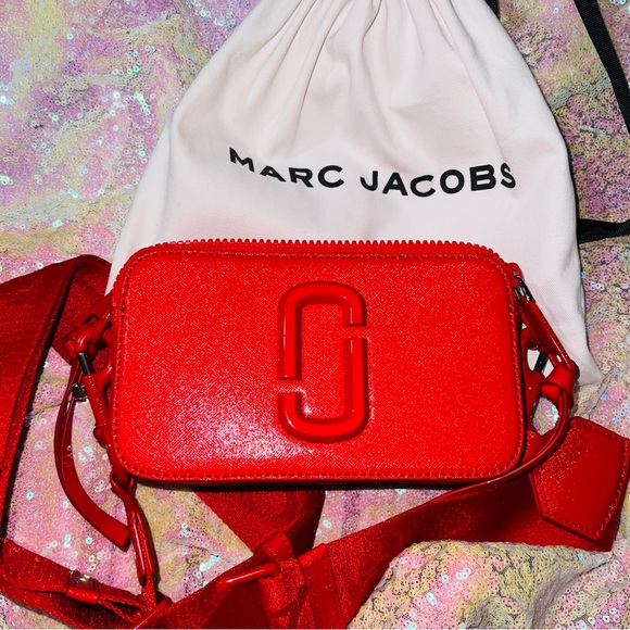 Marc Jacobs | Bags | Marc Jacobs Cherry Red Snapshot Authentic | Poshmark